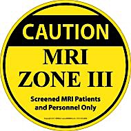 Enhance MRI Safety with Durable 17" Diameter Zone III Floor Sticker ...